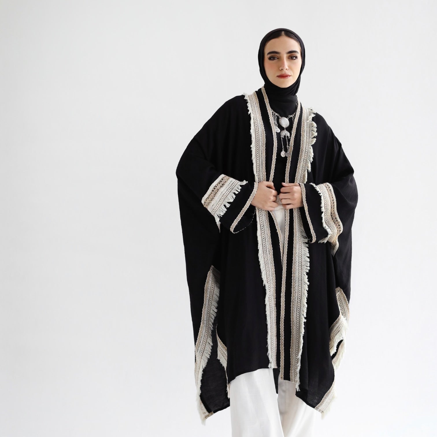 Koresha embroidered cardigan kaftan – The Gallery