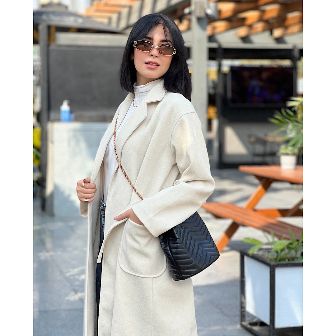 Light beige long coat – The Gallery